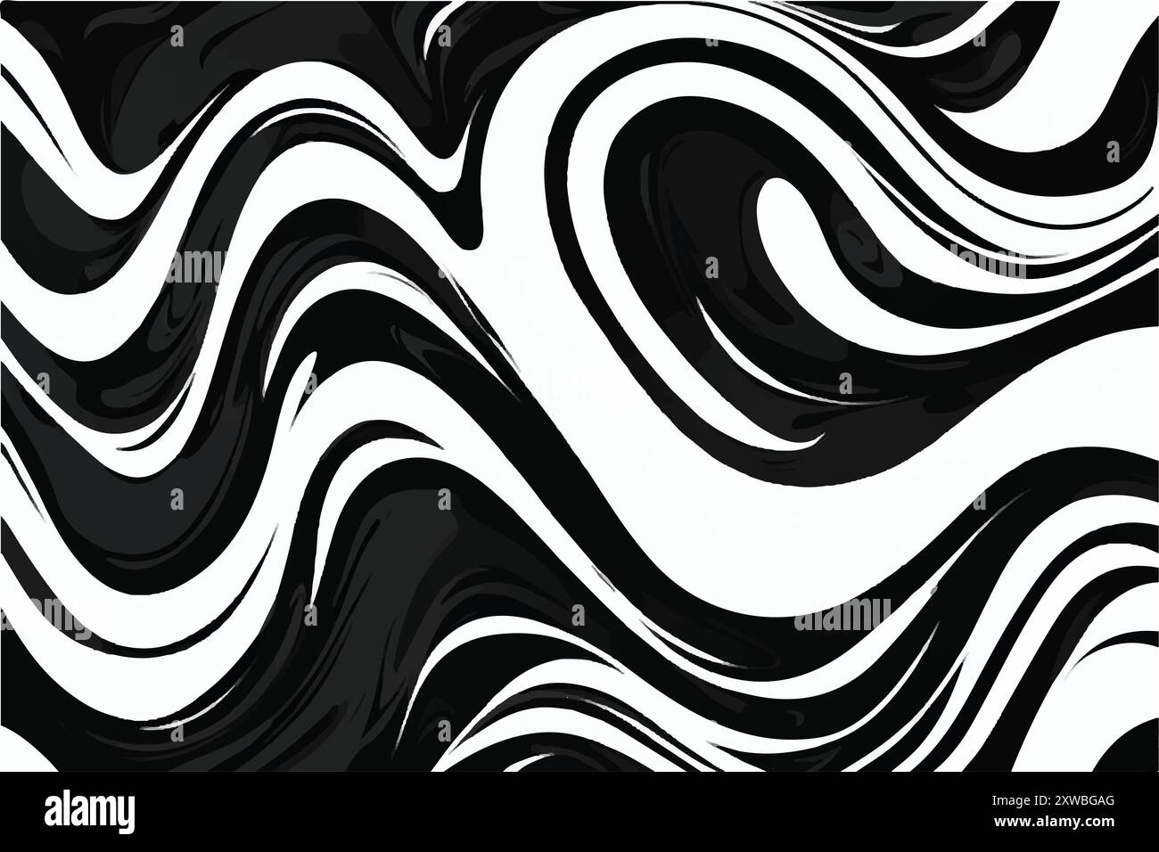 Wave design black and white. Black and white Abstract wavy Background ...