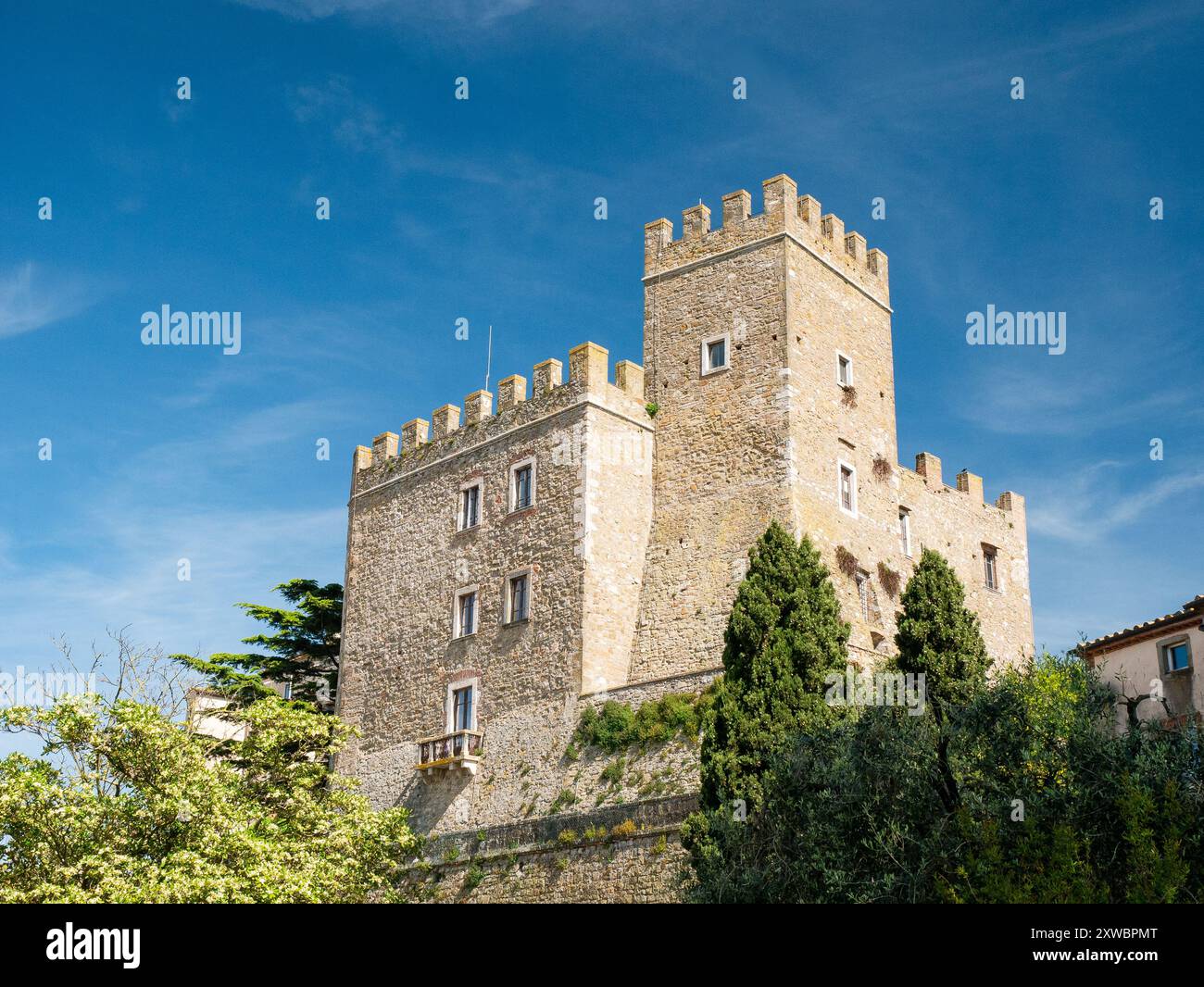 Medieval Manciano Castle: Tuscan Fortress in Maremma region, Towering ...