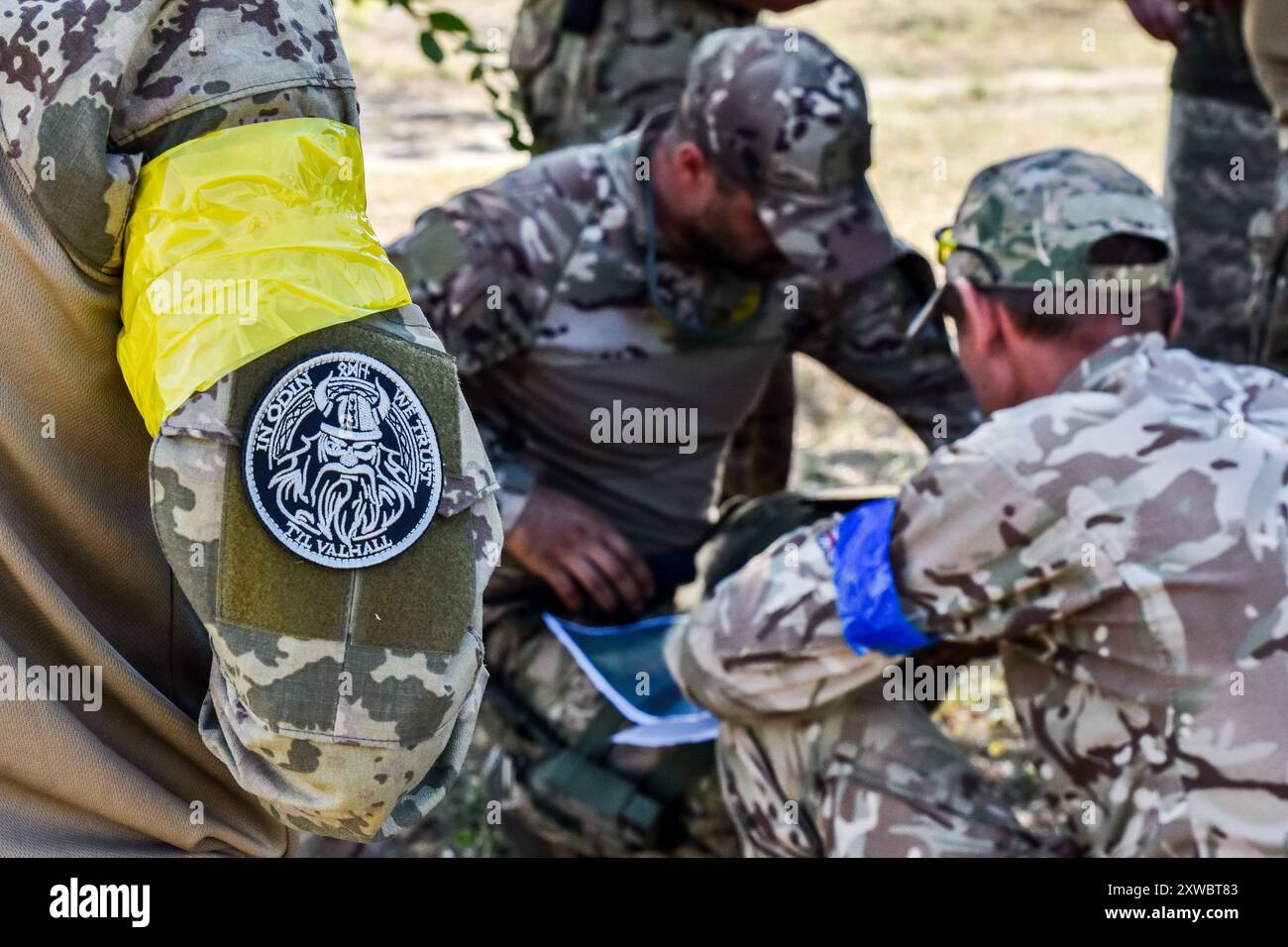 Zaporizhzhia, Ukraine. 17th Aug, 2024. Ukrainian servicemen of 141st ...