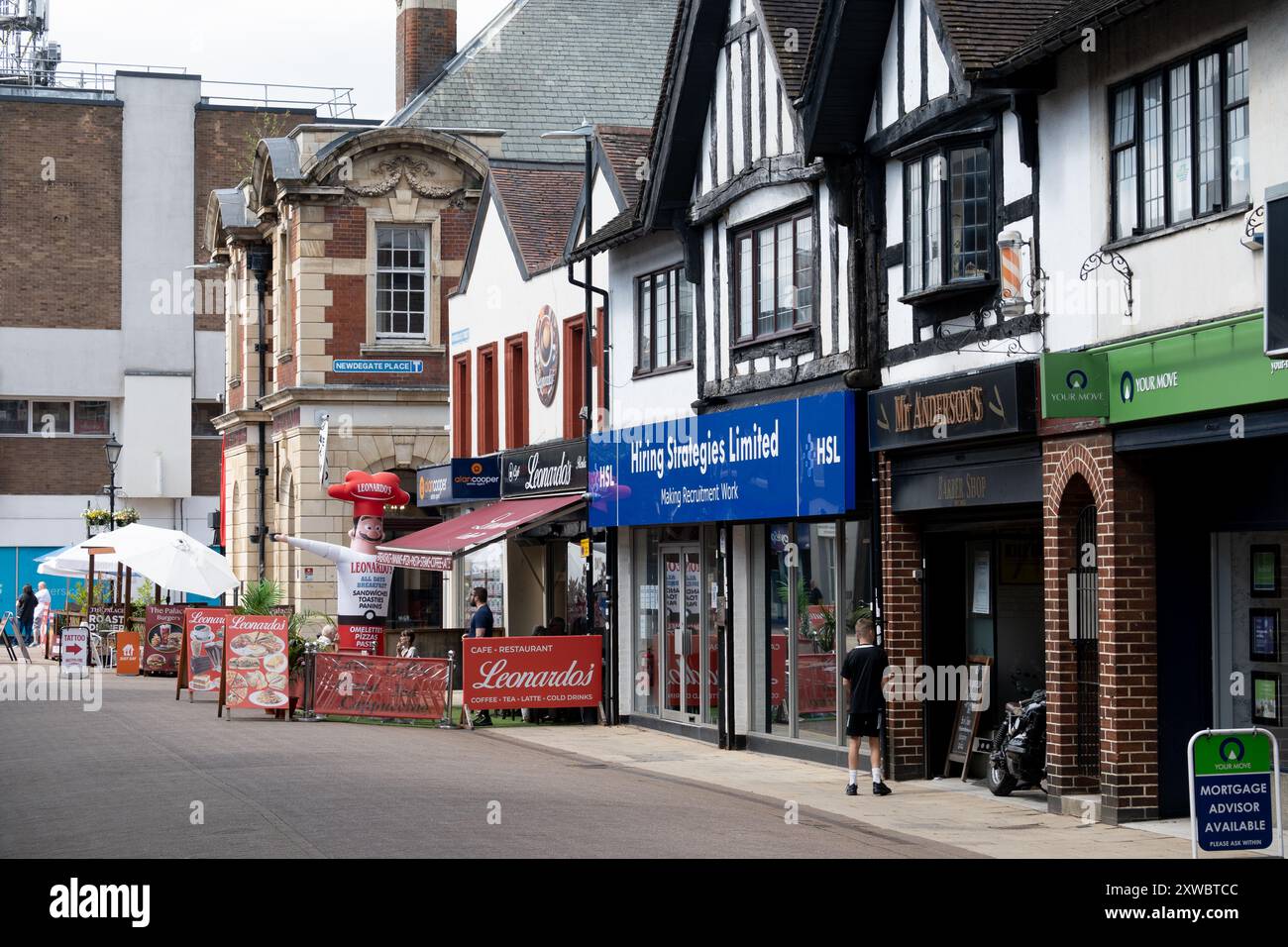 Newdegate Street, Nuneaton town centre, Warwickshire, UK Stock Photo ...