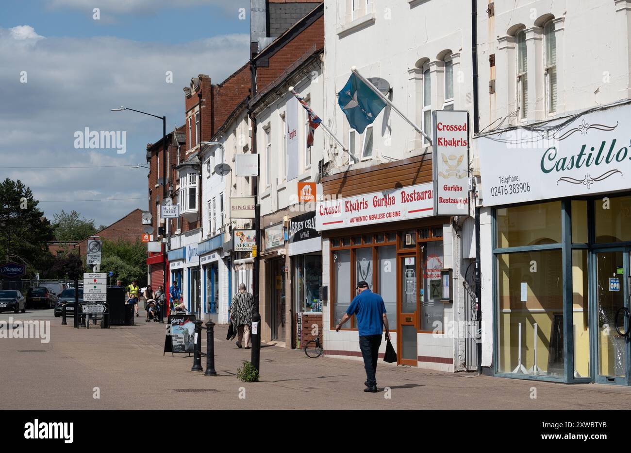 Abbey Street, Nuneaton town centre, Warwickshire, England, UK Stock ...