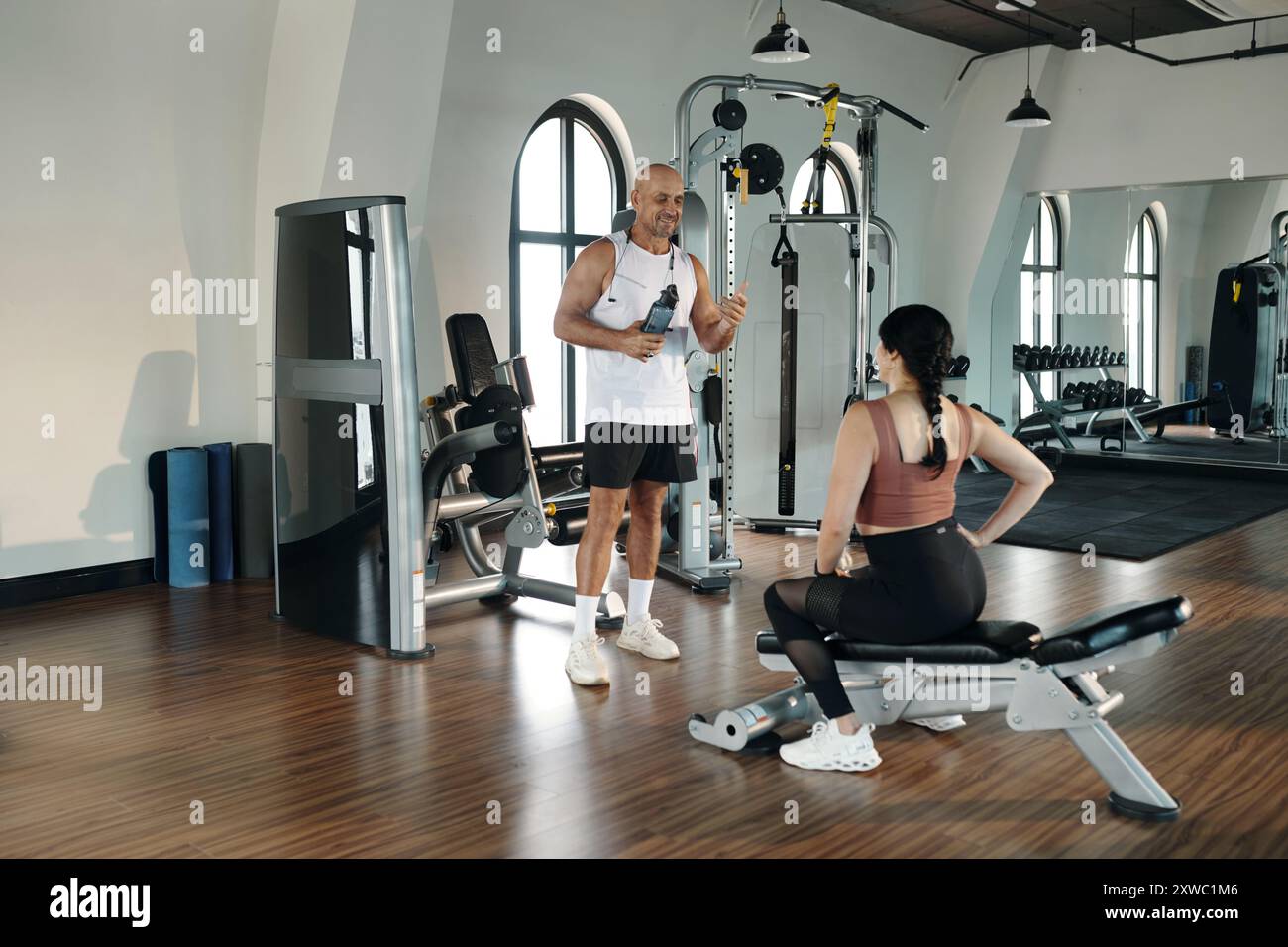 Fitness woman practice hi-res stock photography and images - Alamy
