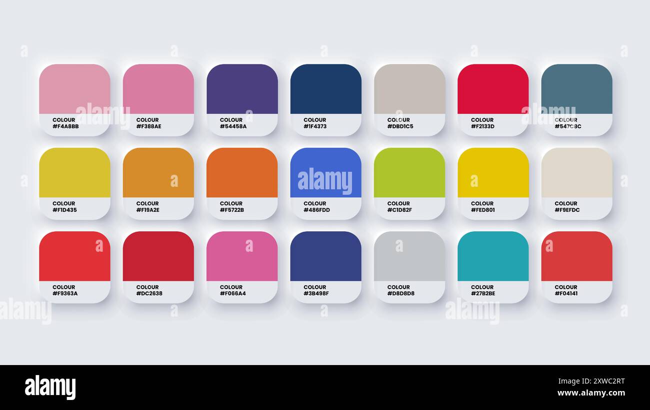 Color Palette, Colour Swatches in RGB, HEX Colors, Bright Colour in HEX ...