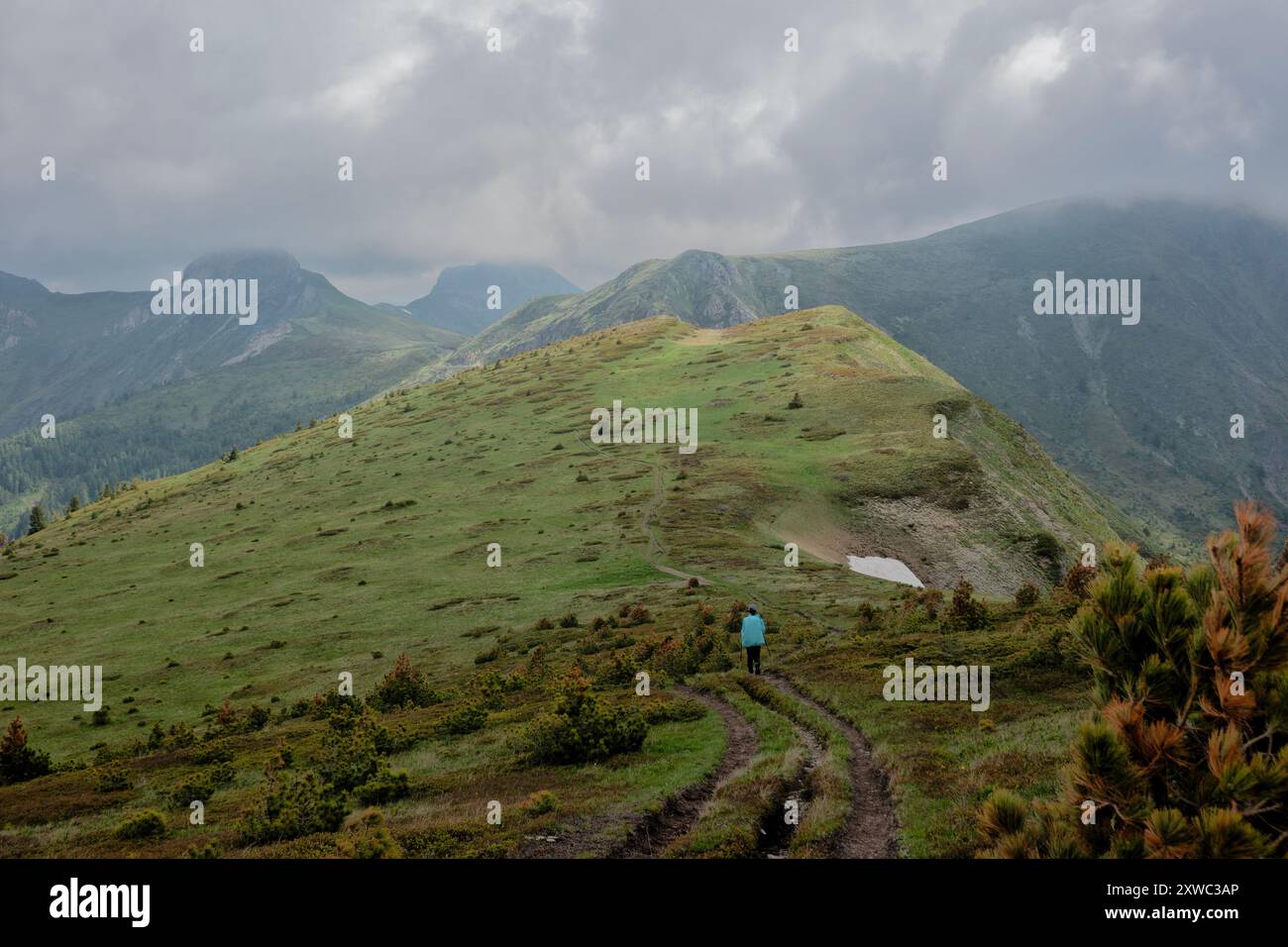 Trekking on the Peaks of the Balkans Trail, Dobërdol Albania Stock ...