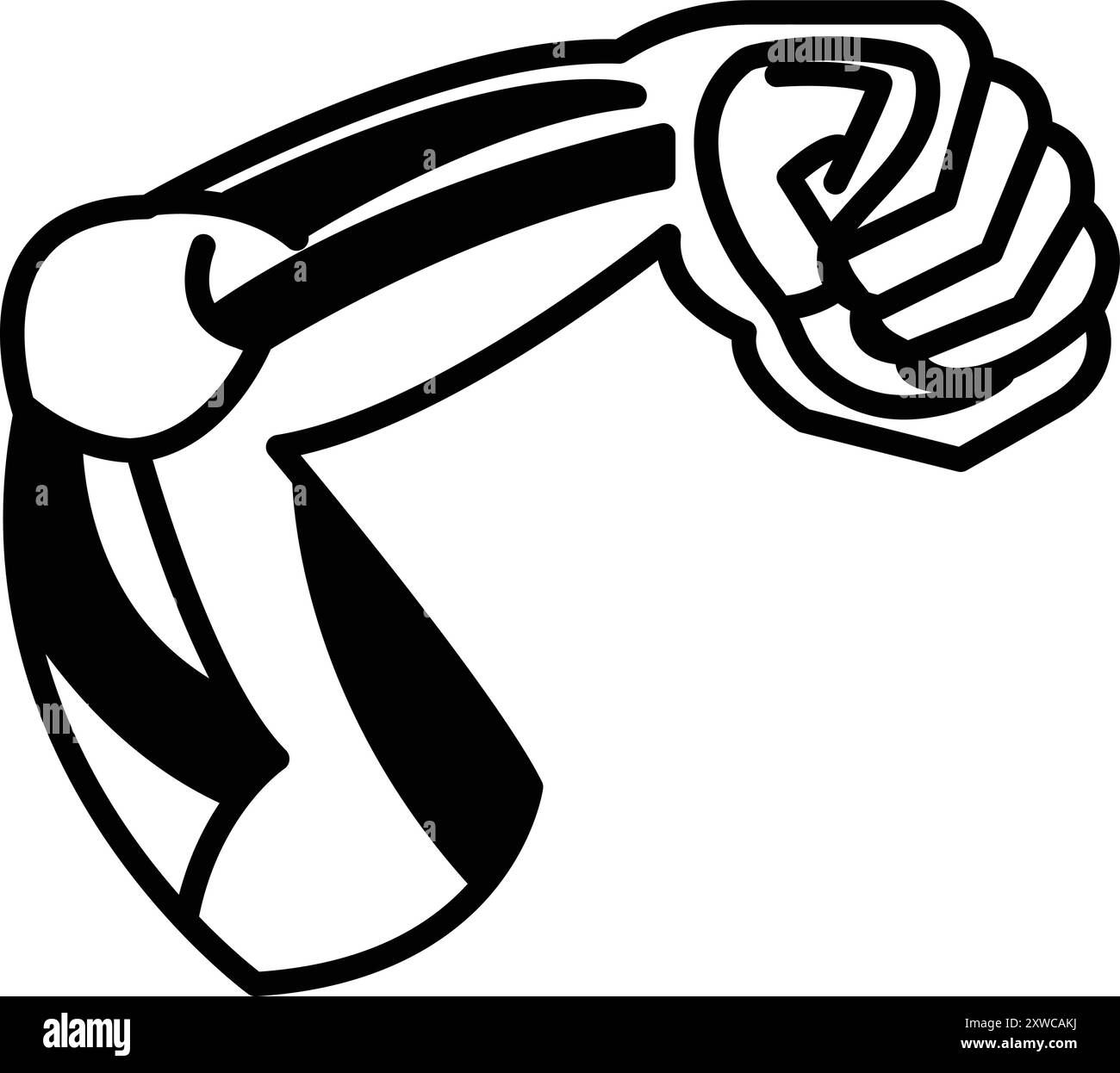 An Arm muscles in line drawing style Stock Vector Image & Art - Alamy