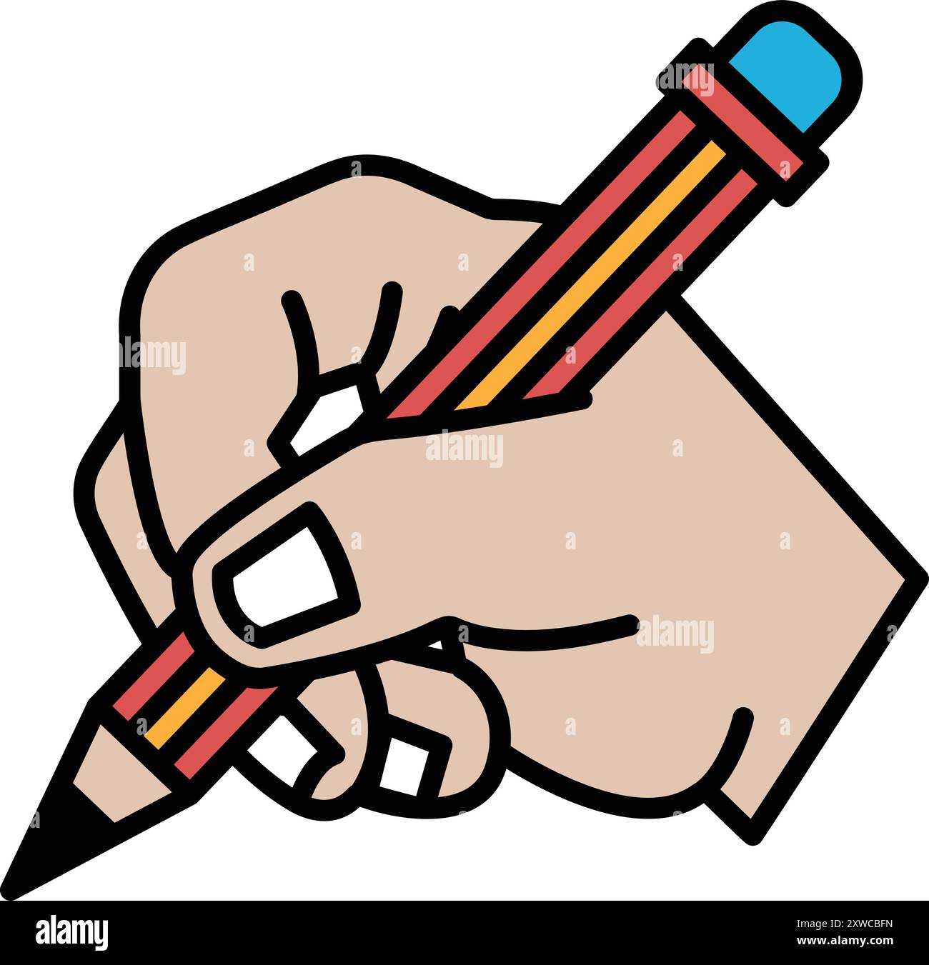 Artist paper pencil Stock Vector Images - Alamy