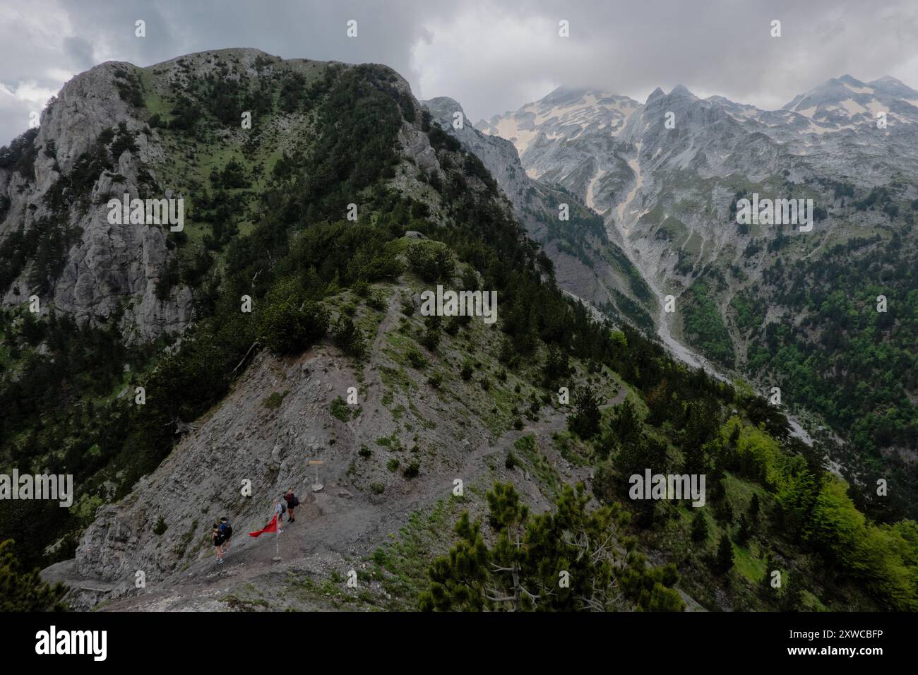 Crossing the Valbona Pass, Peaks of the Balkans Trail, Accursed ...