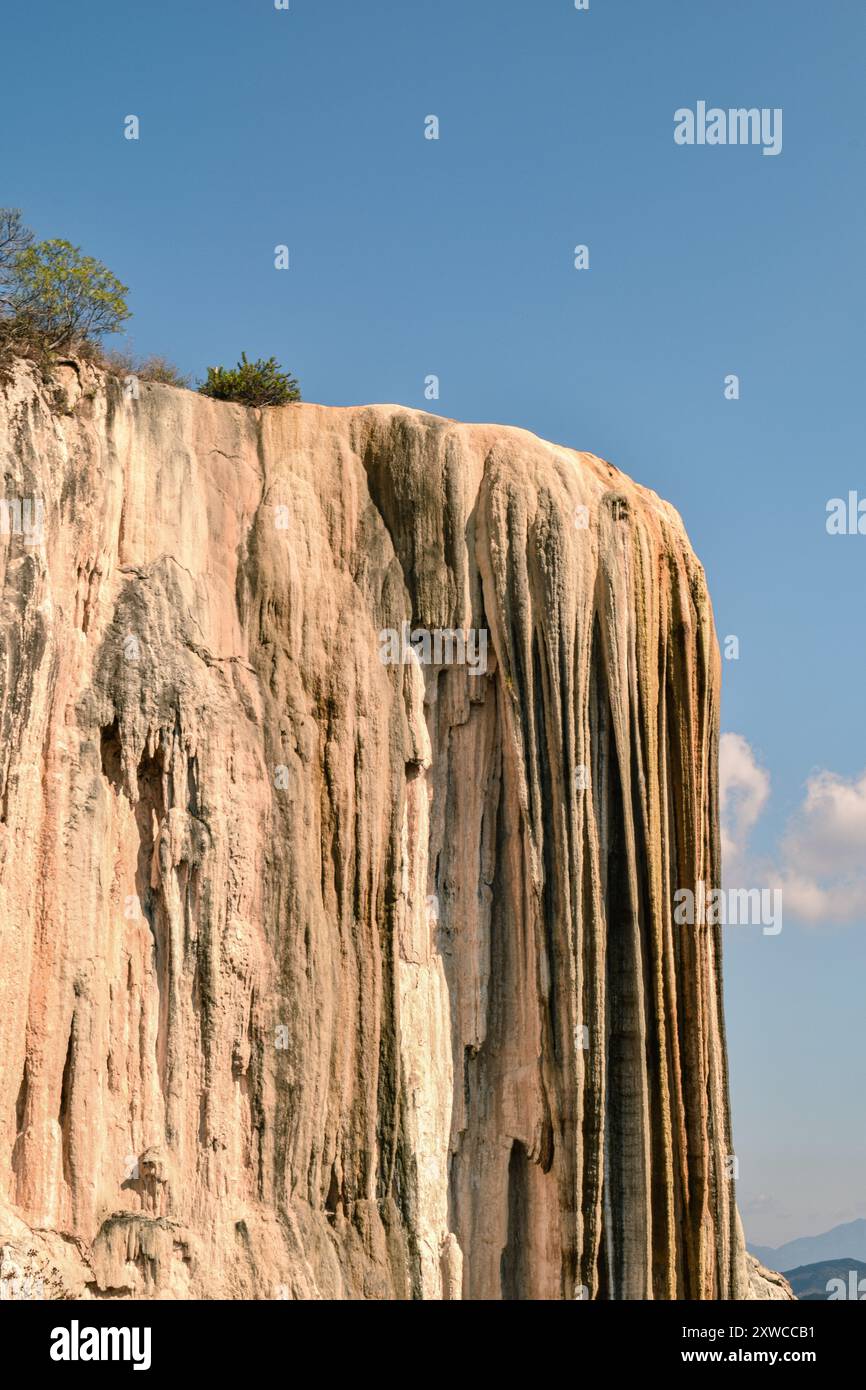 Hierve el agua, natural pools landscape in Oaxaca, Mexico Stock Photo ...