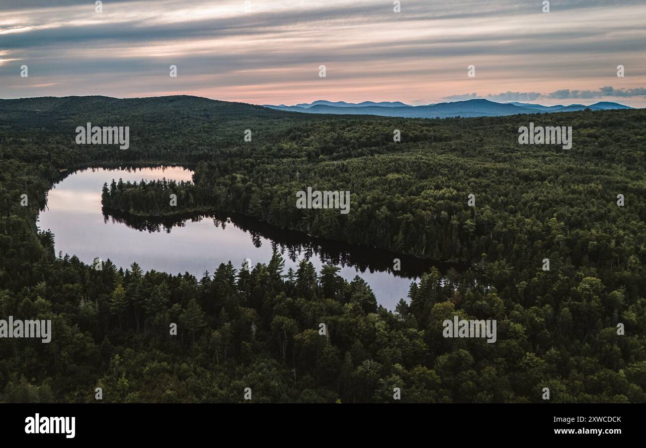Aerial view tranquil pond hi-res stock photography and images - Alamy