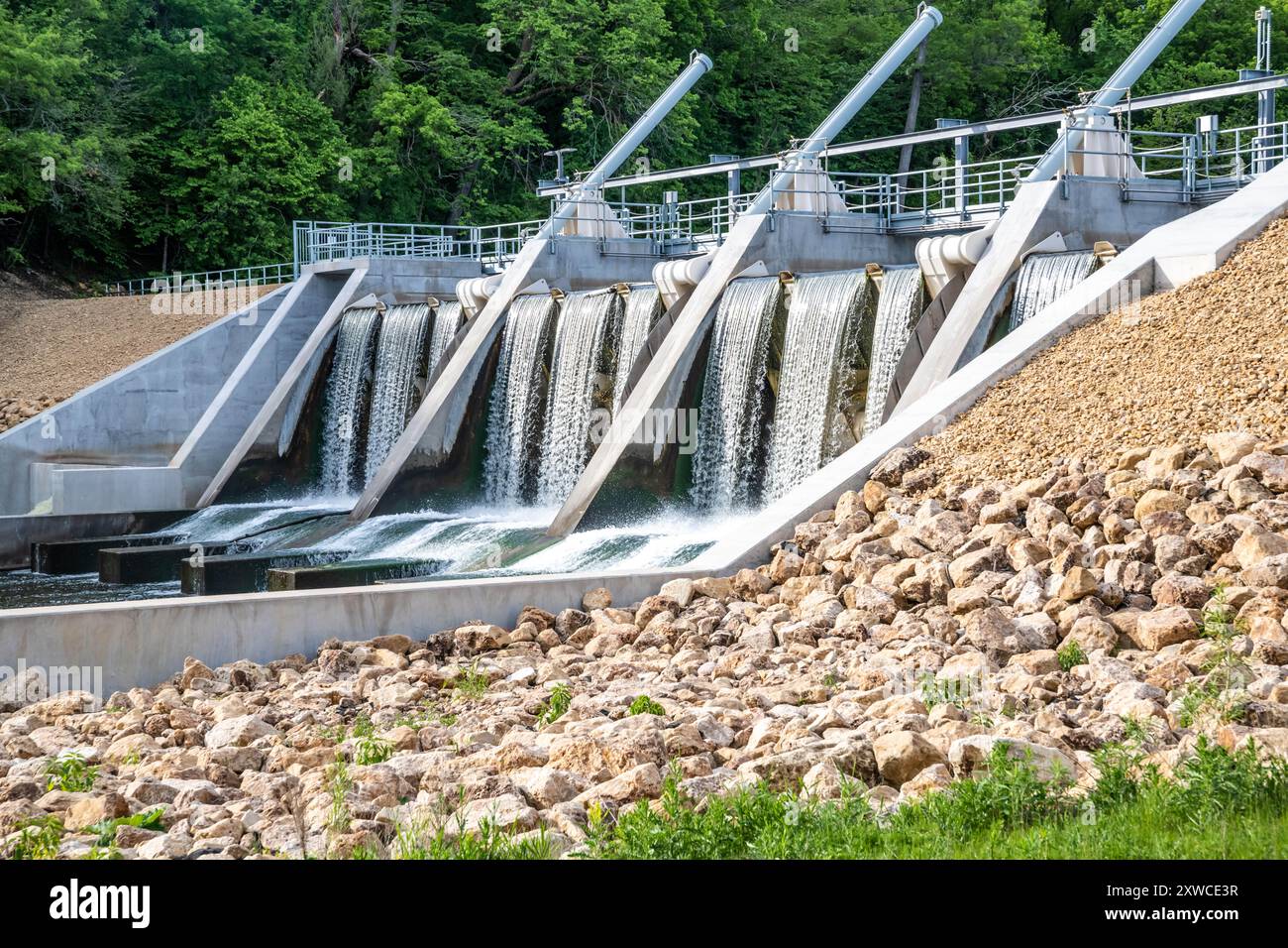 Hudson, WI, USA - June 4, 2022: The Willow River Dam Stock Photo - Alamy
