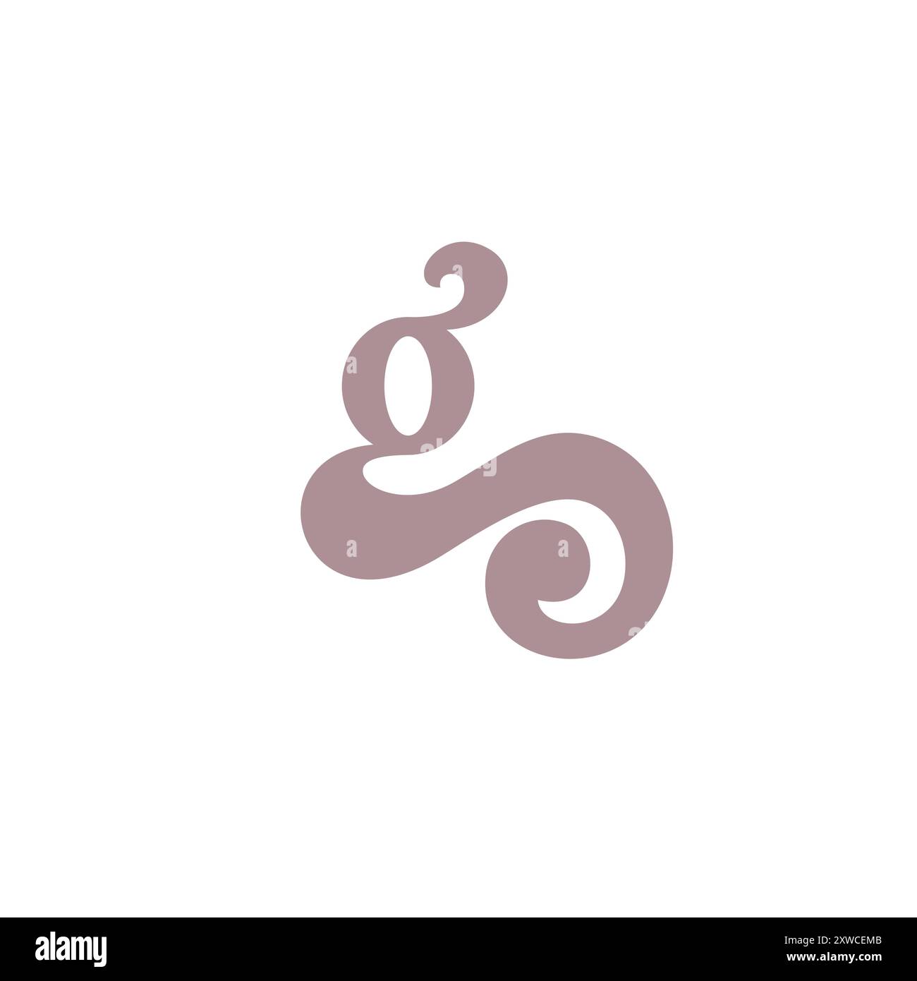 Vintage initials letter Cut Out Stock Images & Pictures - Alamy