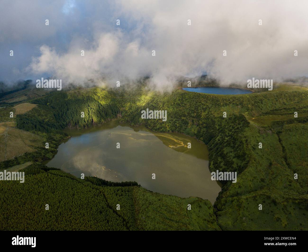 lagoons ins azores island portugal Stock Photo - Alamy