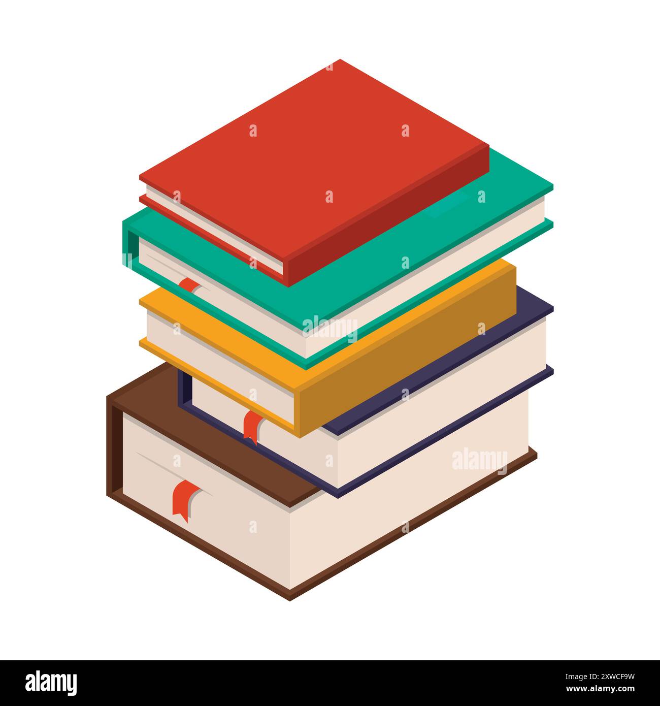 Books of various sizes Cut Out Stock Images & Pictures - Alamy