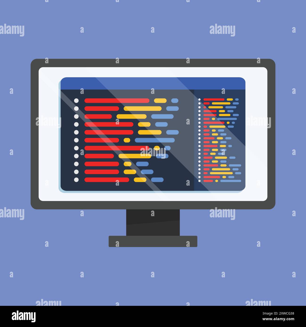 Programming Code Vector Icon Programming Code Language Vector Software Code With Computer