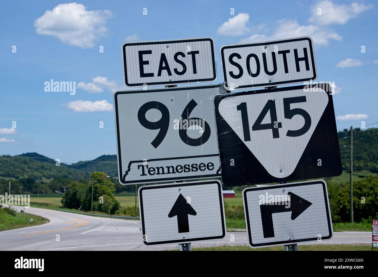 Two highway designation signs on a rural highway Stock Photo - Alamy