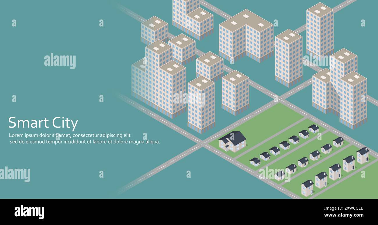 Set of modern isometric buildings. Isometric City Maps. Vector ...