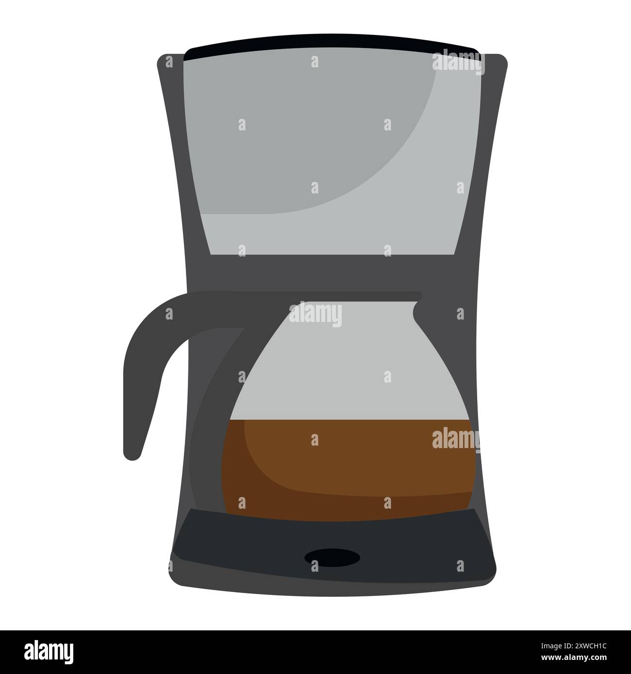 White coffee machine glass pot Stock Vector Images - Alamy