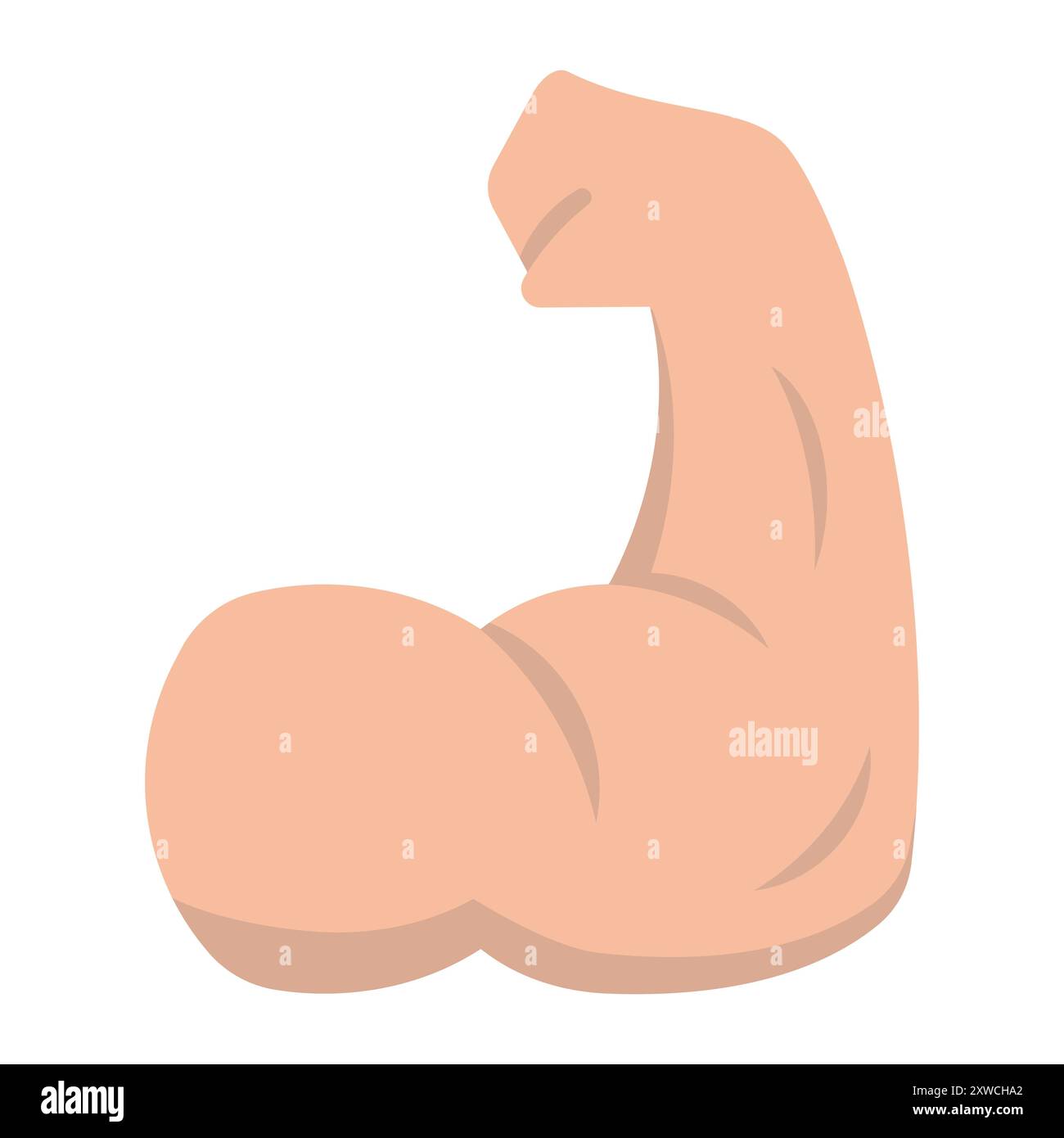 Biceps musclar arm icon. Strong muscular arms. Vector illustration. Eps ...