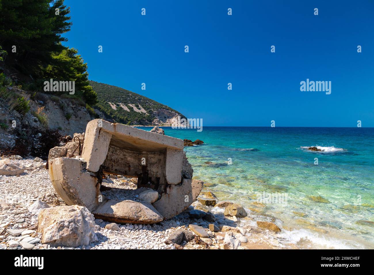 Sazan is an Albanian uninhabited island in the Mediterranean Sea. It us ...