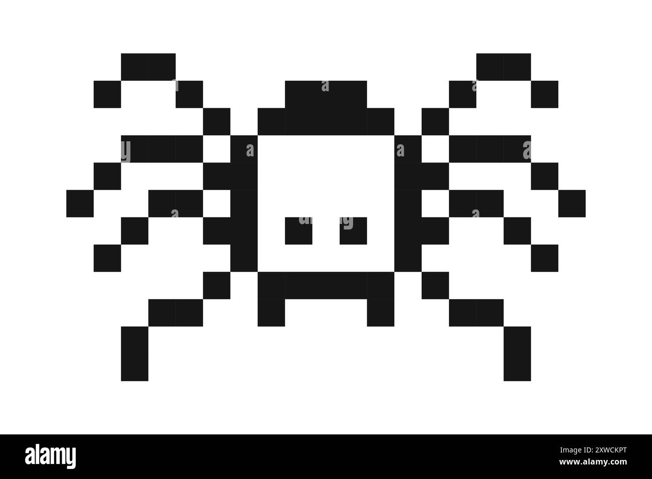 Pixel spider y2k insect, 8 bit retro old school bug. Halloween ...