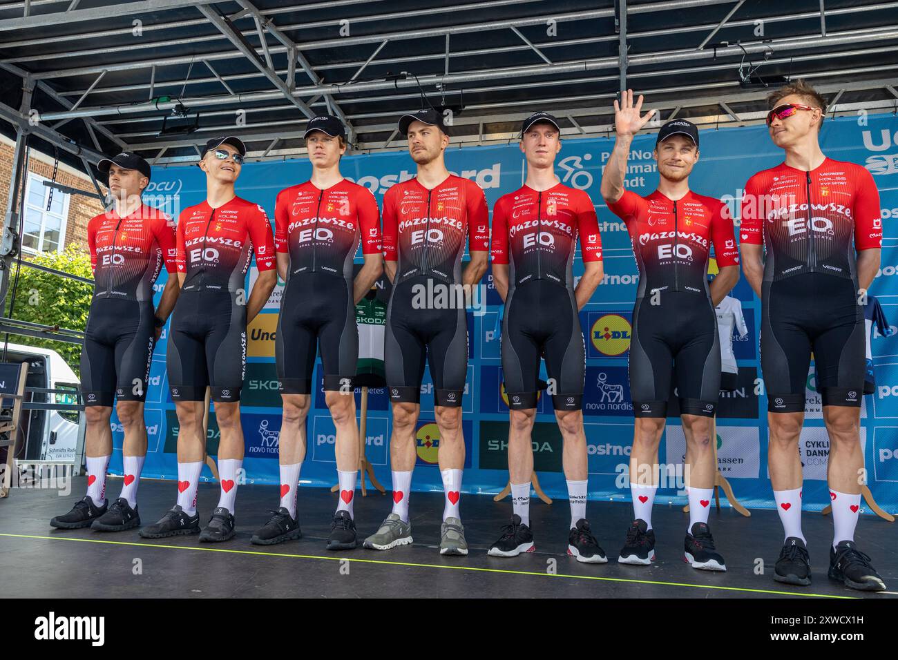 Ringkøbing, Denmark. 15th, August 2024. The riders from the HRE ...