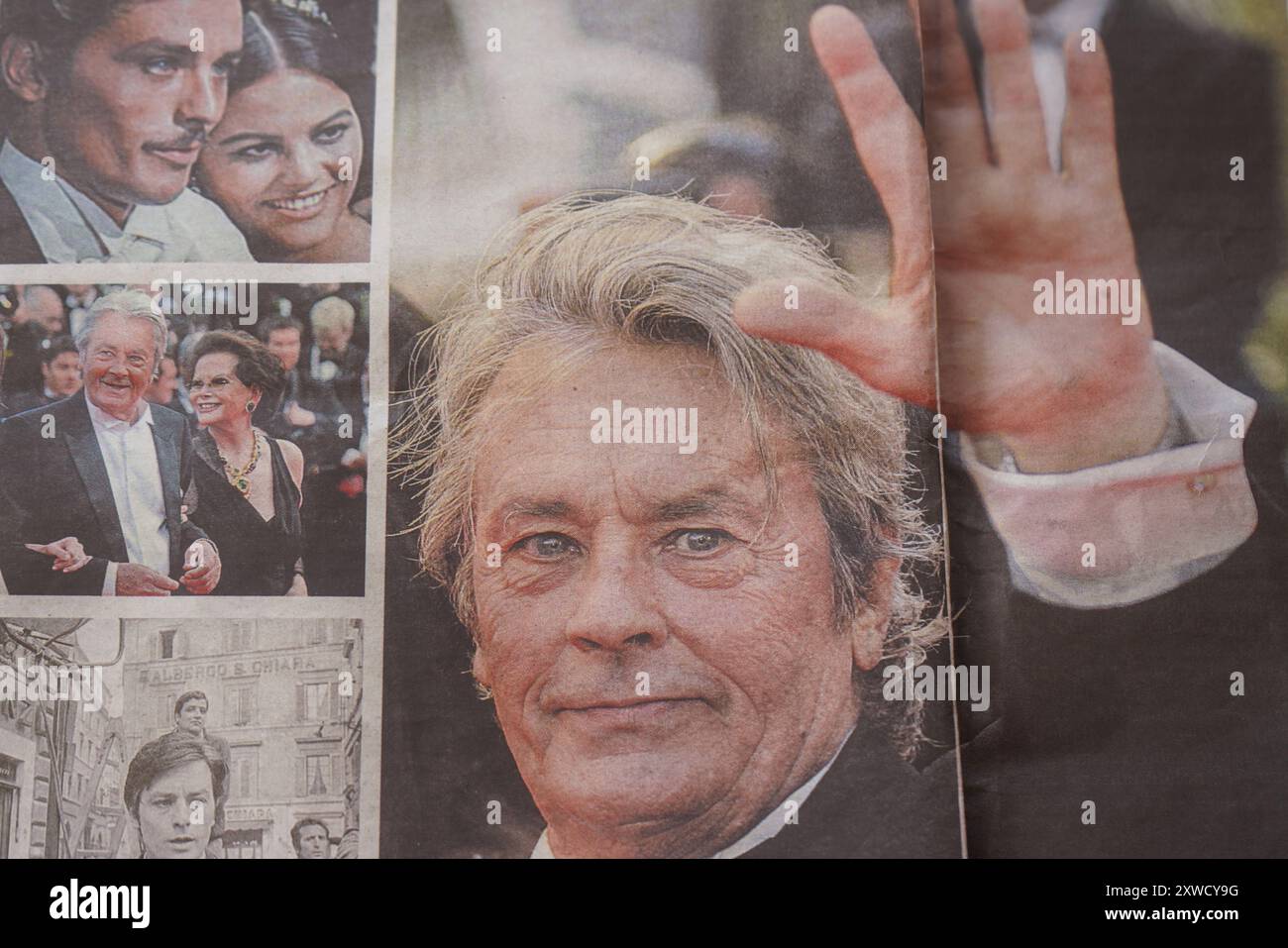 French film star Alain Delon Stock Photo - Alamy