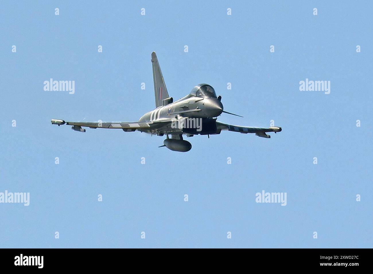 Hawker Typhoon flying at the Blackpool Airshow - 10th August 2024 Stock ...