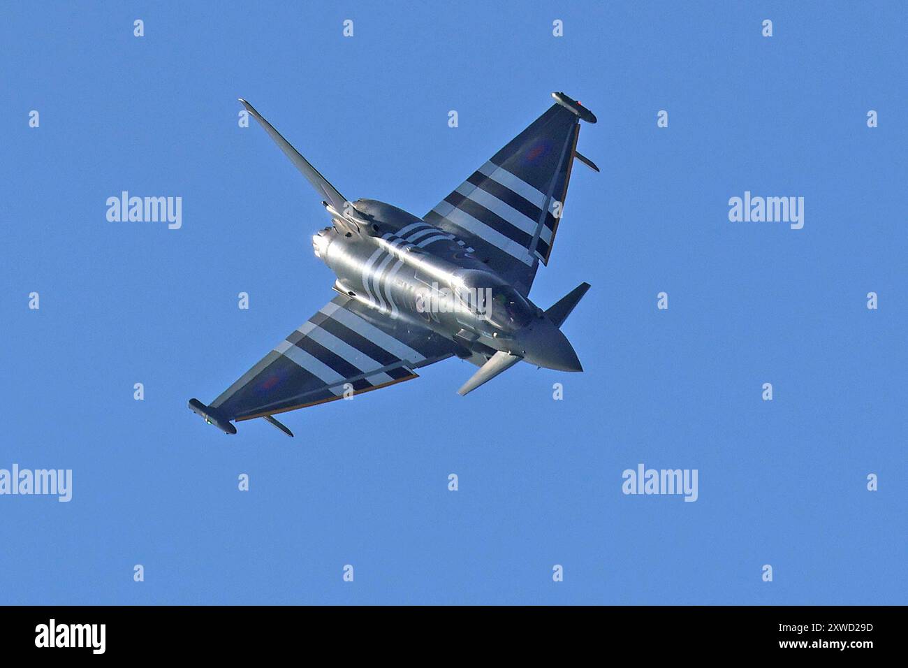 Hawker Typhoon flying at the Blackpool Airshow - 10th August 2024 Stock ...