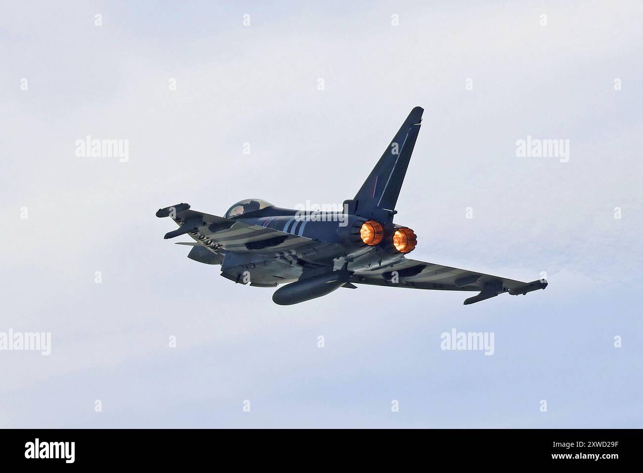 Hawker Typhoon flying at the Blackpool Airshow - 10th August 2024 Stock ...