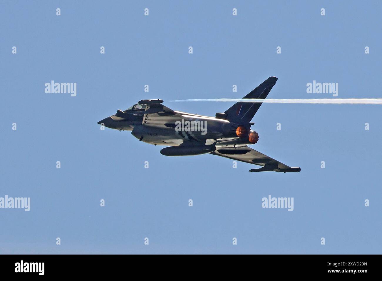 Hawker Typhoon flying at the Blackpool Airshow - 10th August 2024 Stock ...