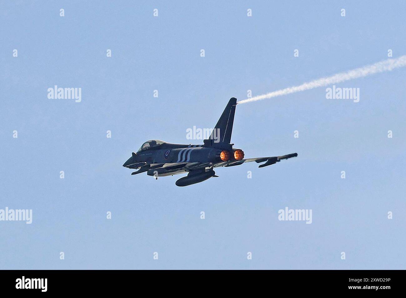 Hawker Typhoon flying at the Blackpool Airshow - 10th August 2024 Stock ...
