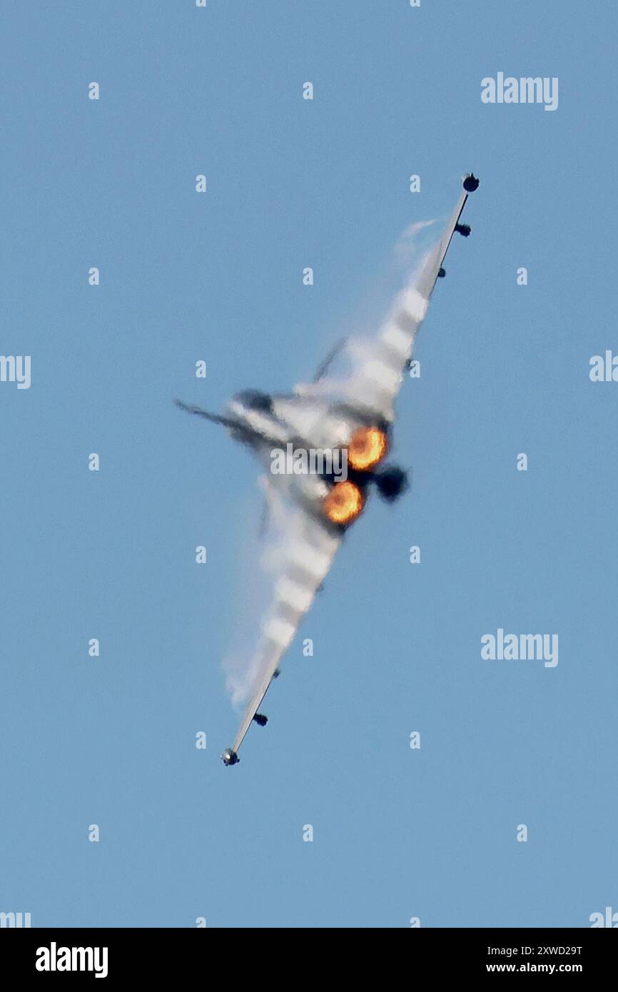 Hawker Typhoon flying at the Blackpool Airshow - 10th August 2024 Stock ...