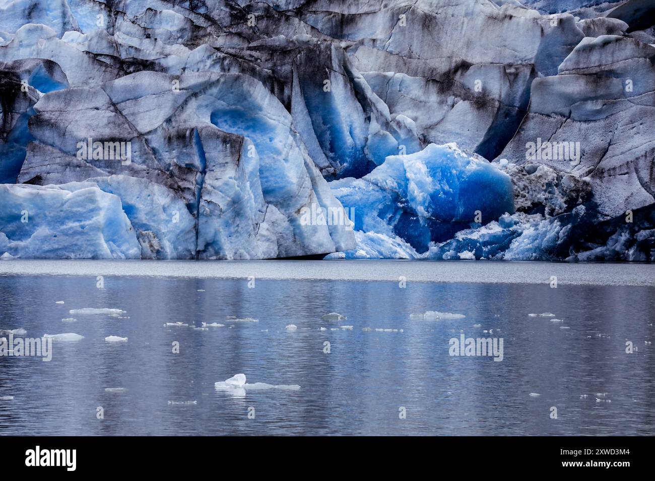 Close up View to the Grey Glacier, the Southern Patagonian Ice Field ...