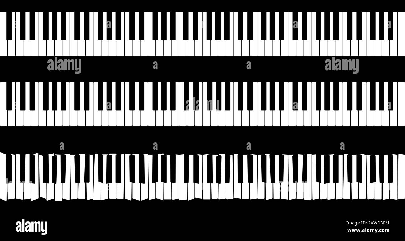Piano keys in motion Stock Vector Images - Alamy
