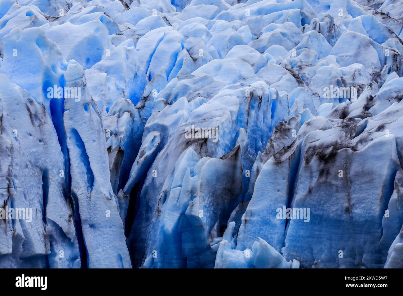 Close up View to the Grey Glacier, the Southern Patagonian Ice Field ...