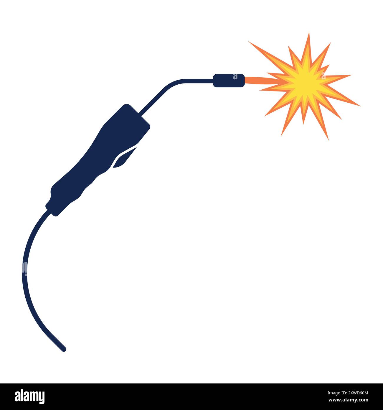 Weld icon. Welder tool and sparks. Vector illustration. Eps 10 Stock ...