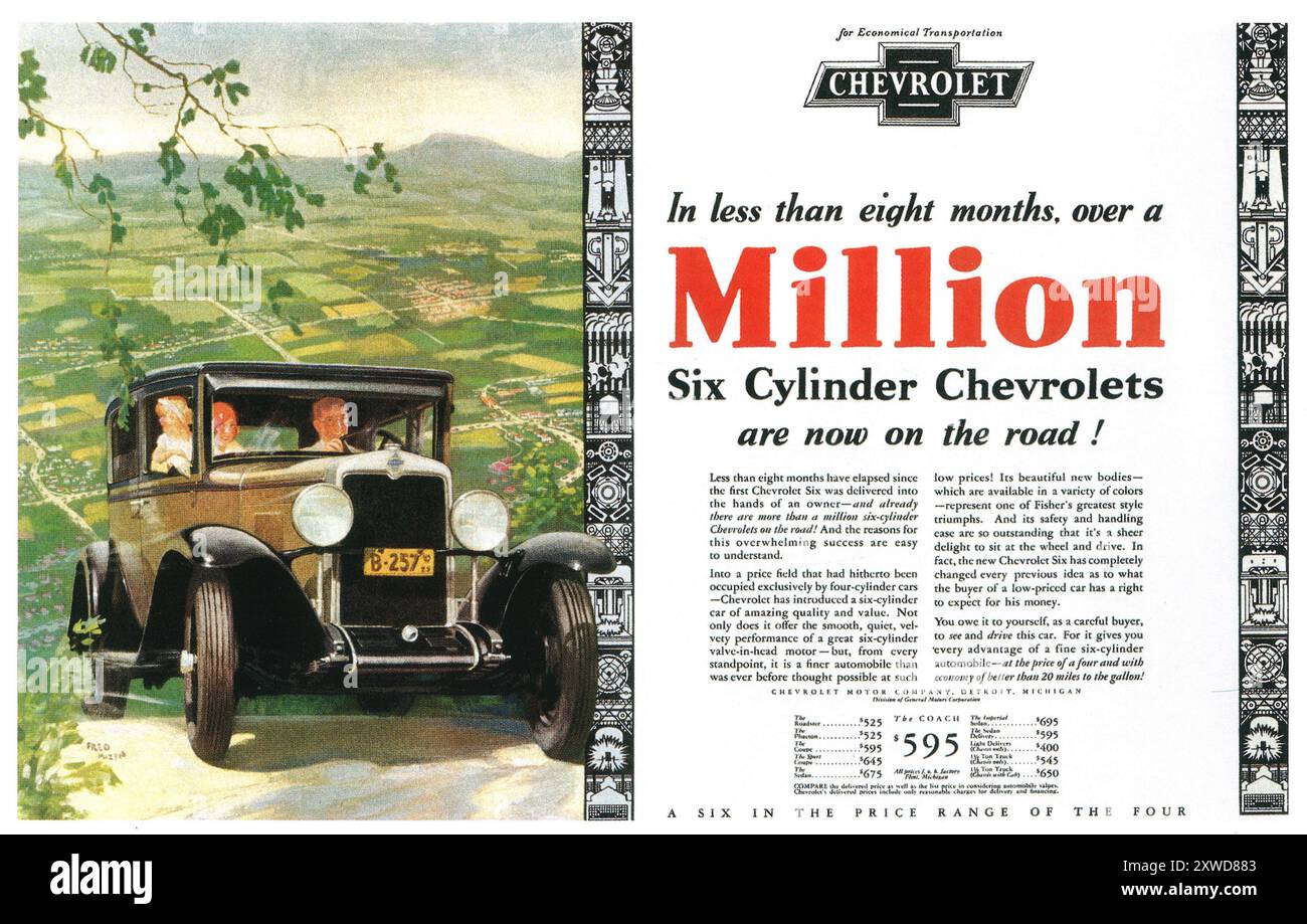 1920s chevrolet ad hi-res stock photography and images - Alamy