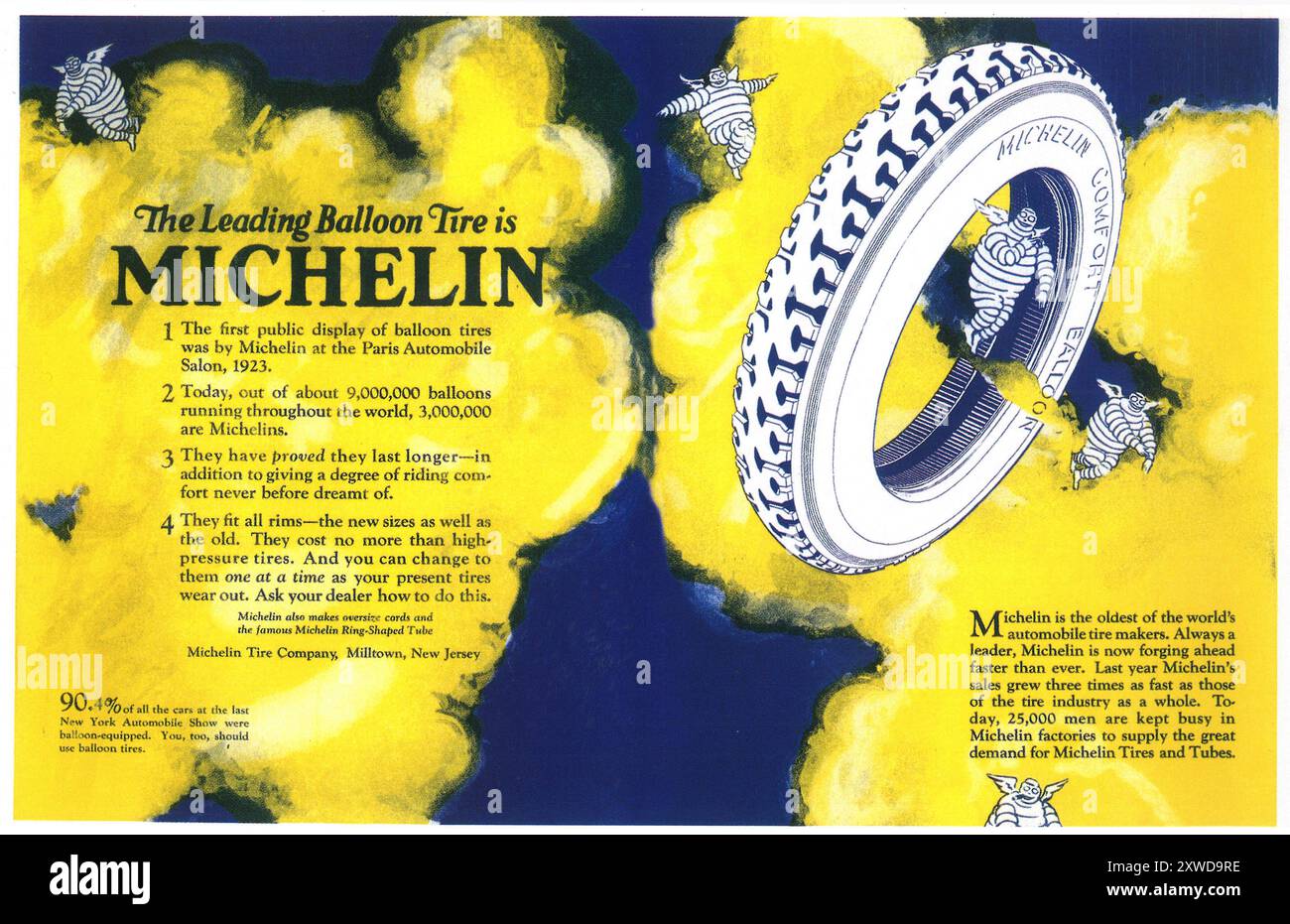 Advertising poster for michelin hi-res stock photography and images - Alamy