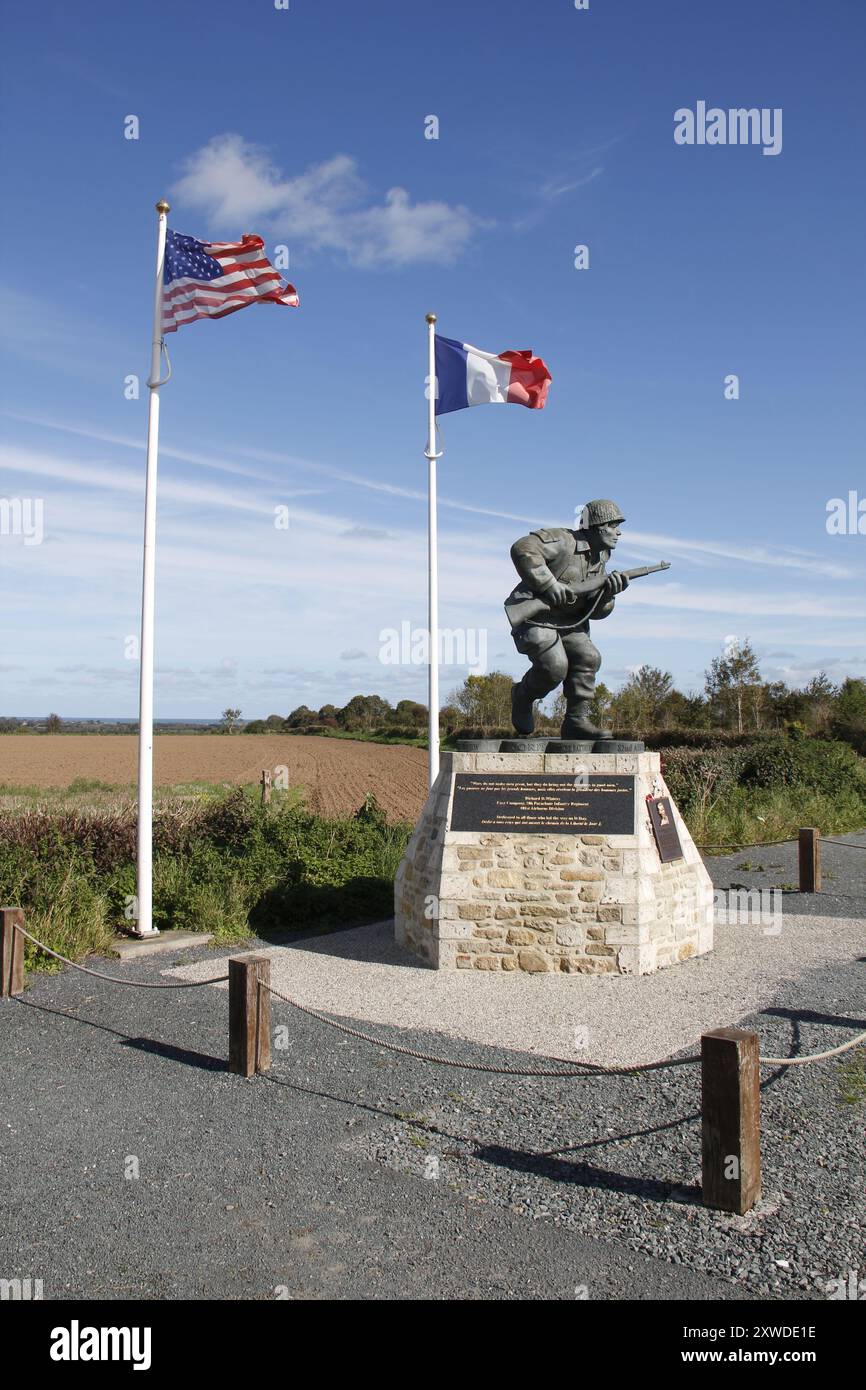 Statue of Major Richard D. Winters (2nd Battalion, 506th Parachute ...