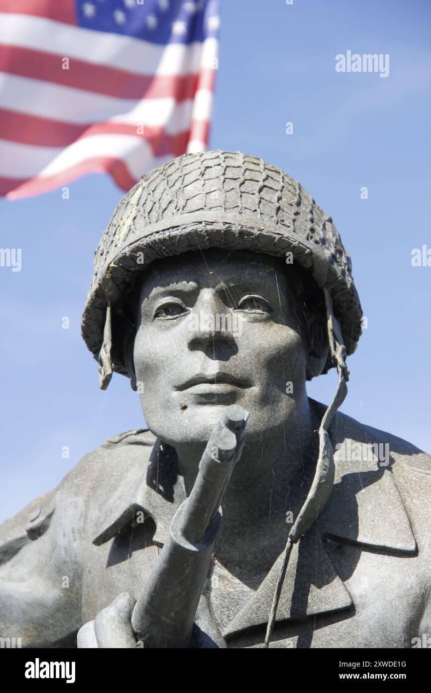 Statue of Major Richard D. Winters (2nd Battalion, 506th Parachute ...