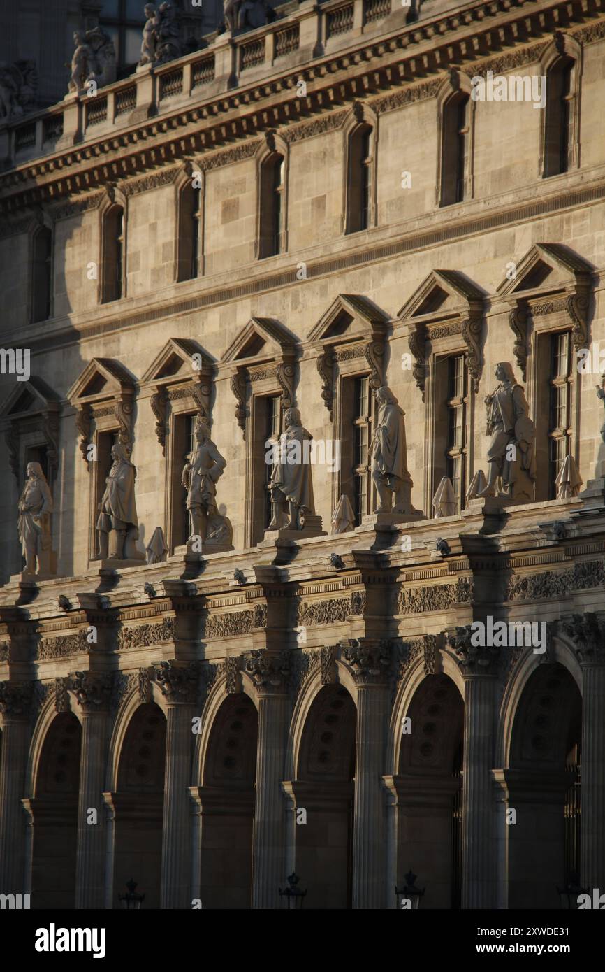 Early morning light at Louvre Museum in Paris, France Stock Photo - Alamy