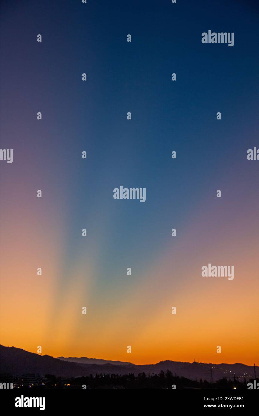 First light of day over Marbella on Costa del Sol, Spain Stock Photo ...