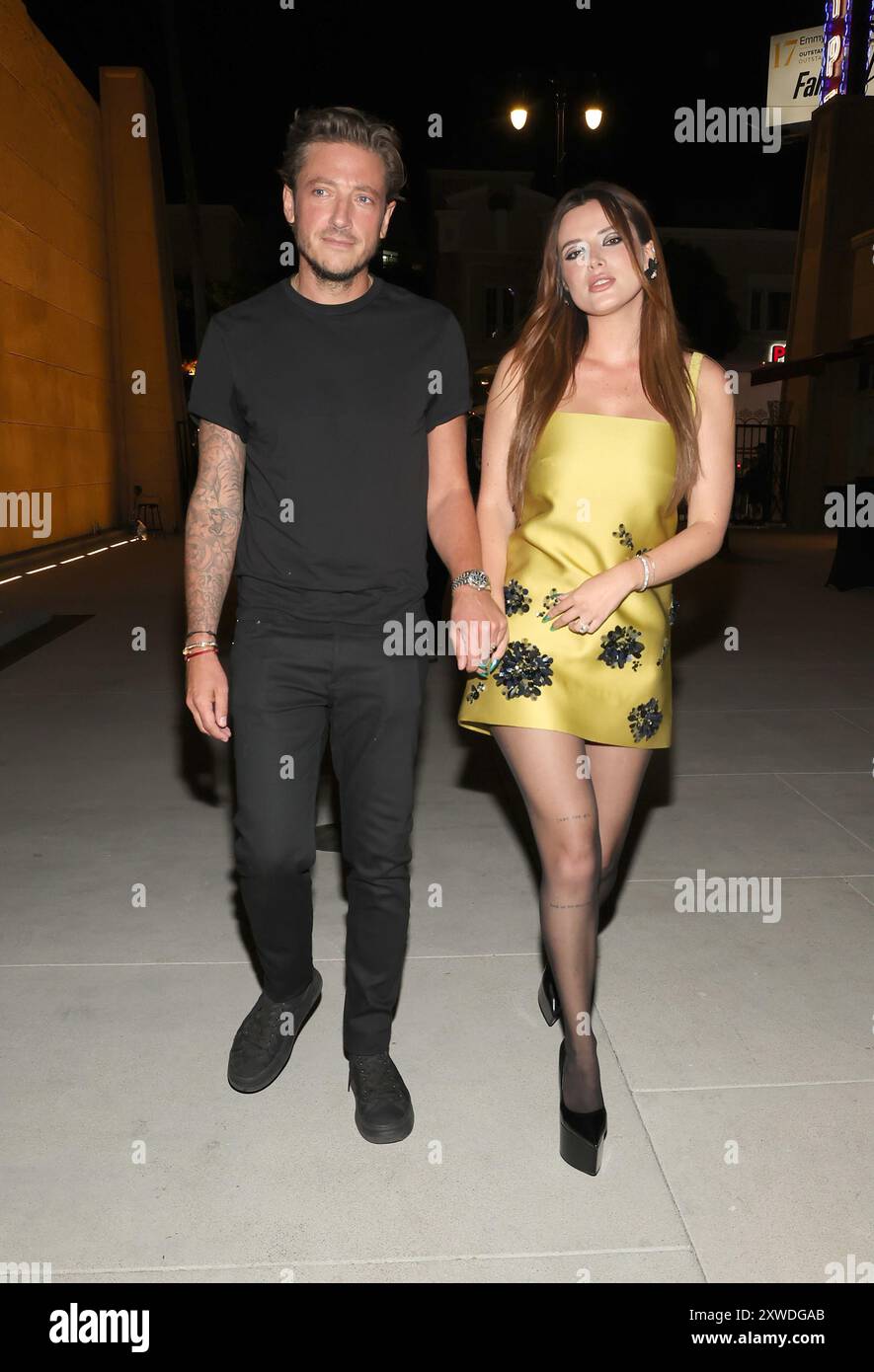 Los Angeles, Ca. 18th Aug, 2024. Mark Emms and Bella Thorne seen out ...