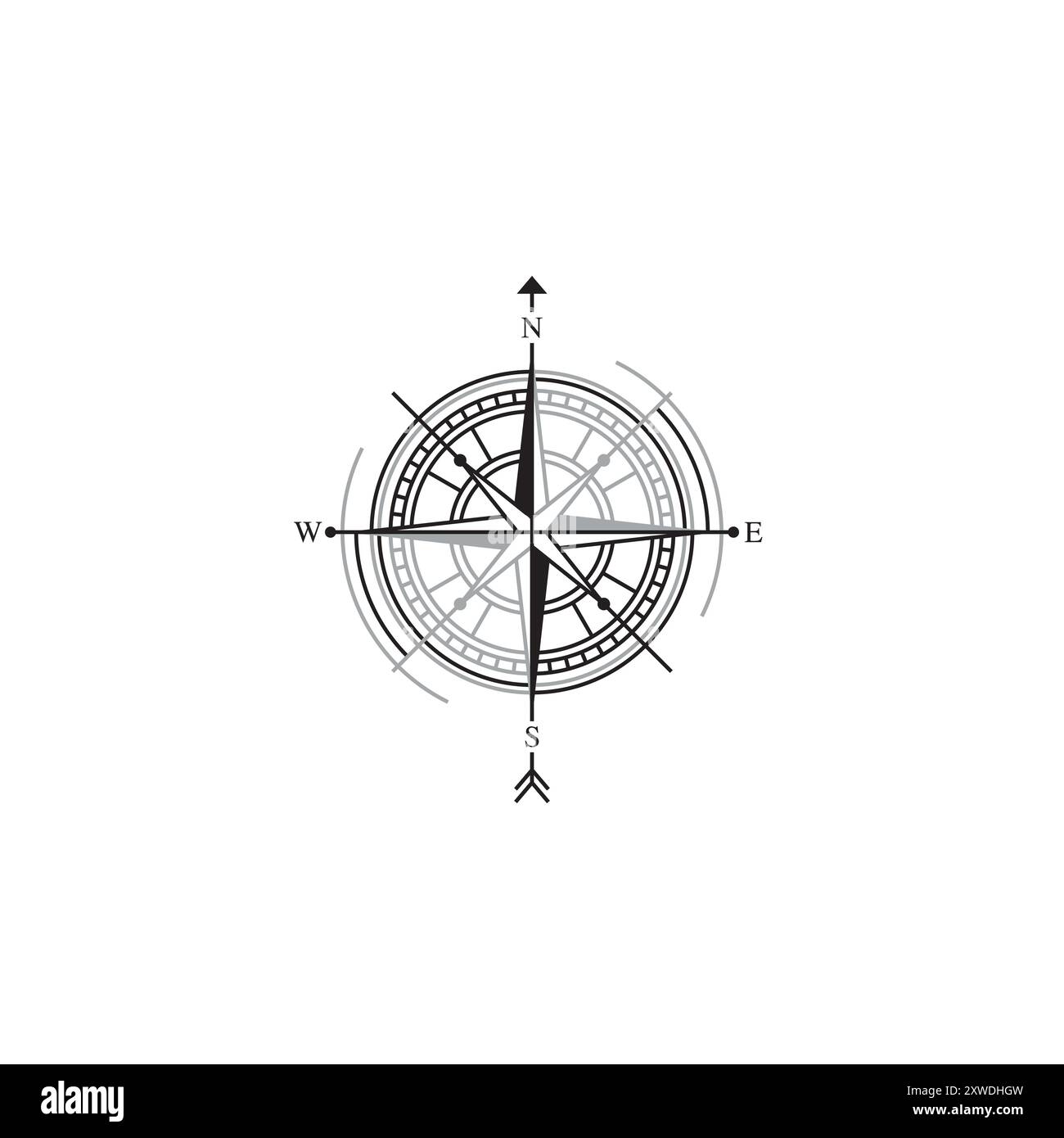 Compass logo or icon design Stock Vector Image & Art - Alamy
