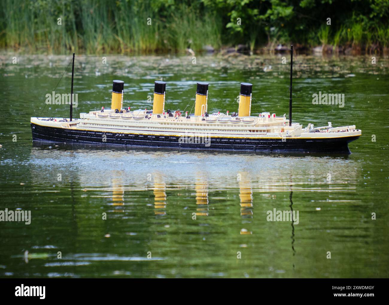 replica of Titanic in Public Gardens. Halifax, Canada Stock Photo - Alamy