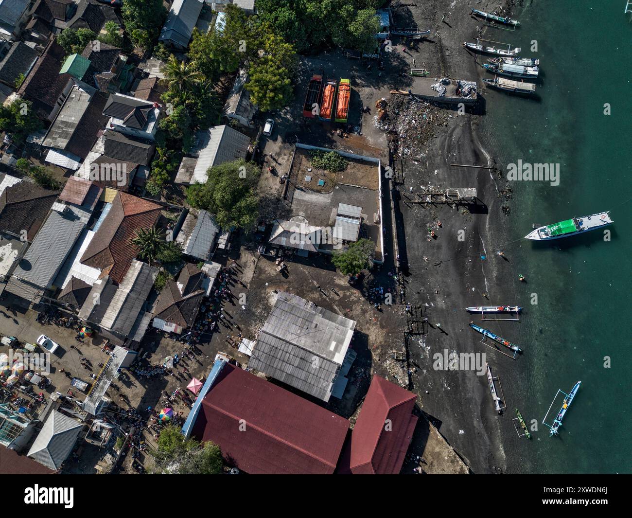 Tanjung Luar Fish market, Luar Cape, Lombok, Indonesia, Asia Stock ...