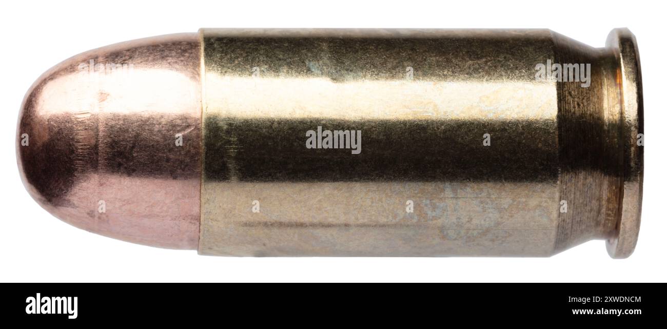 45-caliber ammunition for a semi-auto handgun that has a full metal ...