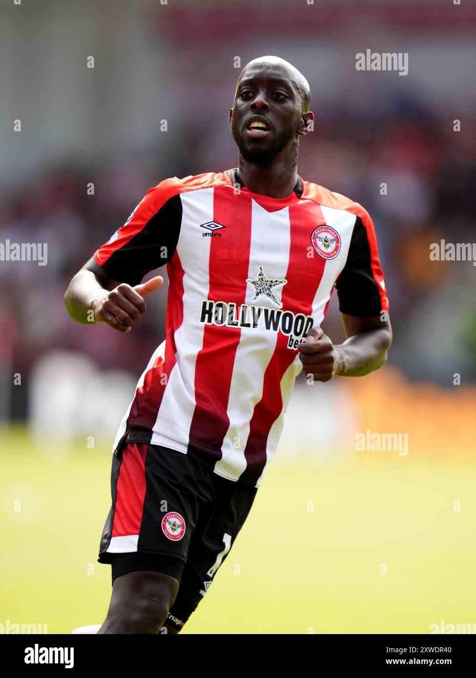zBrentford's Yoane Wissa during the Premier League match at the Gtech ...