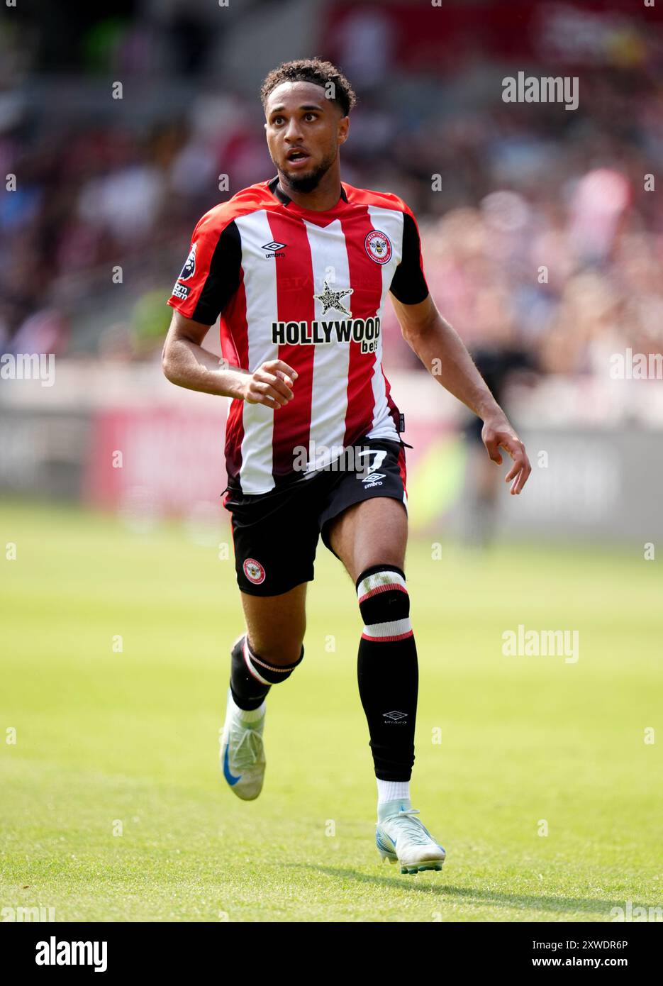 Brentford's Kevin Schade during the Premier League match at the Gtech ...