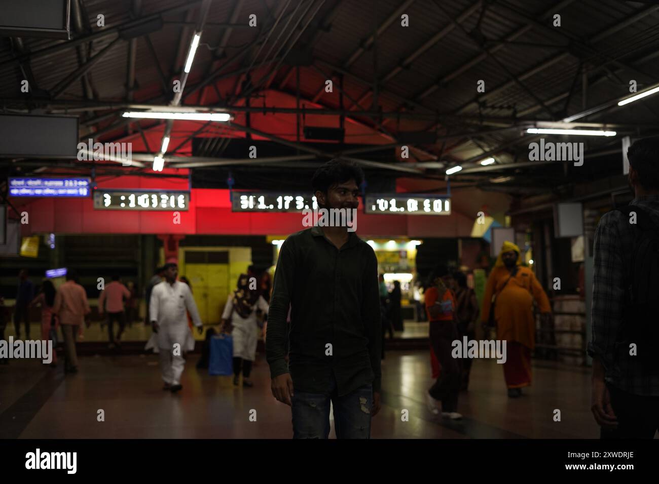 A Mumbai Station Story Stock Photo - Alamy